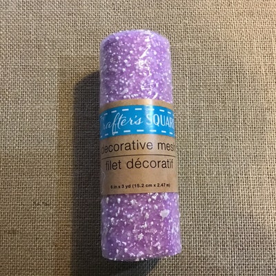 6 Inch X 3 Yds Snowball Deco Mesh for Wreaths White Snow Mesh Snow ...