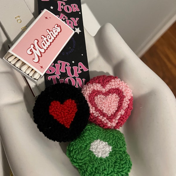 Punch Needle Tufted Phone Grip: Handmade Cell Phone Holder - Etsy