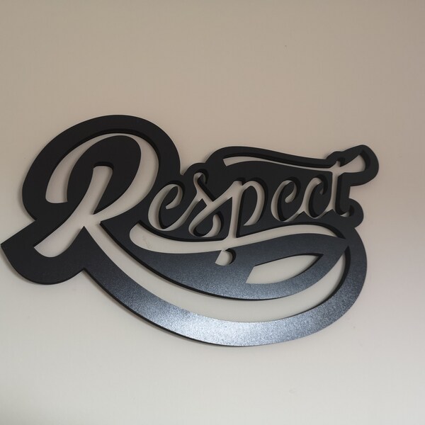 Respect Wooden Sign, Bar Wall Decor, Wood Wall Art, Office Wall Art ...