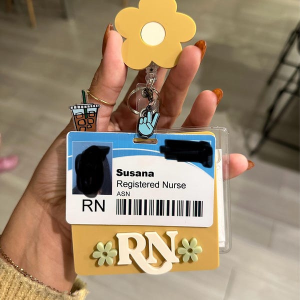 Personalized Badge Backer & Reel for Medical Professional, Teacher ...
