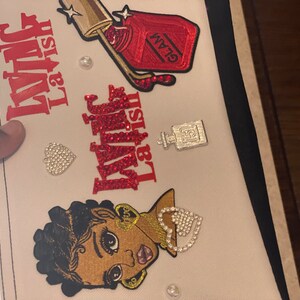 Light Pink GLAM Polish Patch 4 Inch Iron on Patch - Etsy