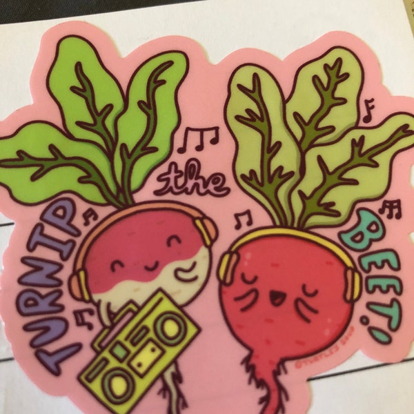 Beet Sticker, Party Stickers, Food Puns, Foodie Gift, Farmer Stickers ...