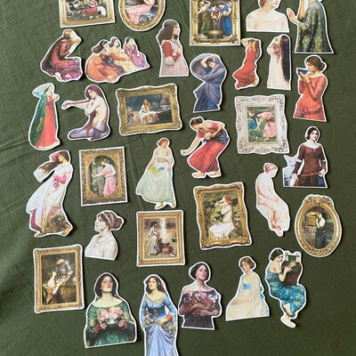 ROCOCO Stickers Classical Art Stationery 18th Century Art Marie ...