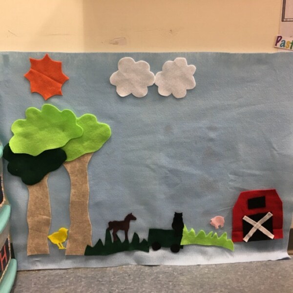 Farm Birthday Gift // Felt Activity Wall // Farmhouse Kid Decor ...