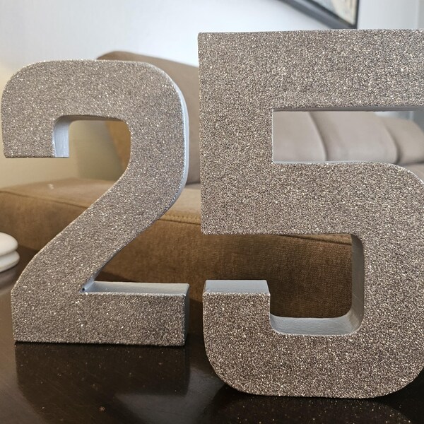 Number 25 Cake Topper, Cake Topper, Number 25 Photo Prop, 25th Birthday ...