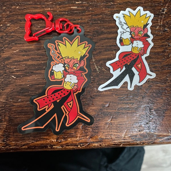 Trigun Maximum : Vash , Wolfwood & Knives Acrylic Keychain - Etsy