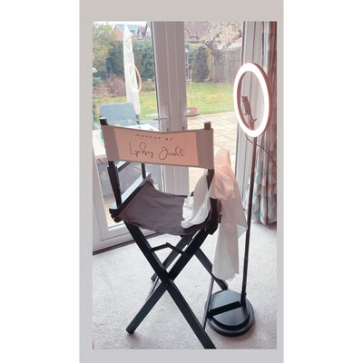 Personalized Pink Director Chair Covers Set for Makeup Artist and ...