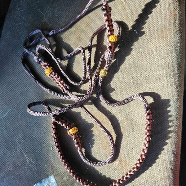 Elegant Dog Show Collar & Beaded Show Lead, Dog Leash. Smooth or ...