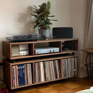 The Stack Record Player Stand - Etsy