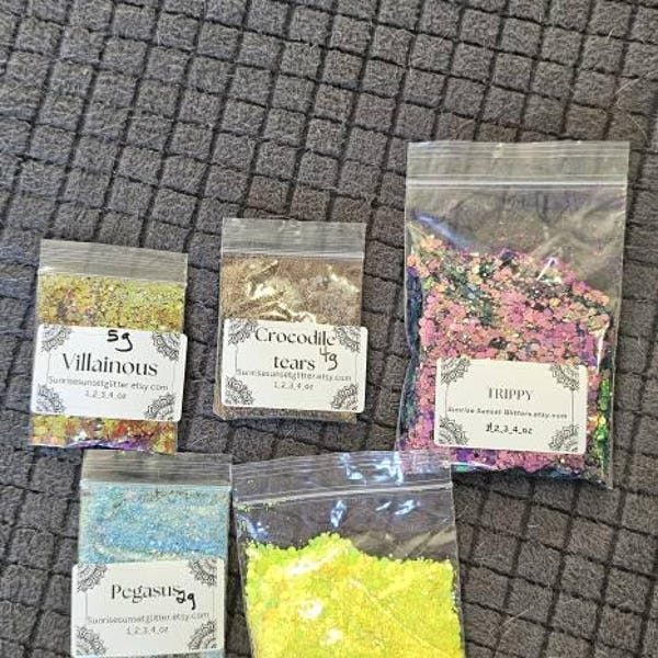 Mermaid Color Shift Chunky Glitter Mix for Resin Blue Pink Glitter for ...