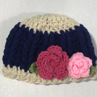 Crochet Hat Pattern, the Ruby Rose Hat, Girls Crochet Pattern, Hat ...