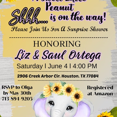 Purple Sunflower Elephant Clip Art, Watercolor Girl Elephant Decor for ...