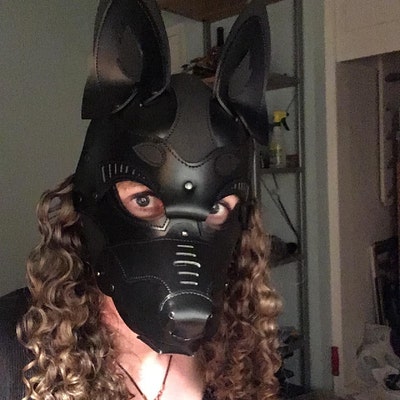 White Leather Rabbit Mask Leather Bunny Mask Petplay Mask - Etsy UK