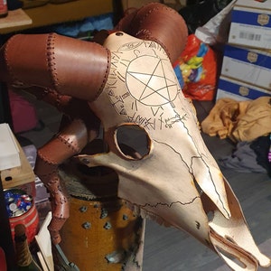 Pagan Skull Mask Leather Pattern PDF by Leatherhub - Etsy
