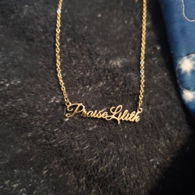 PRAISE LILITH Scroll Pendant Necklace - Etsy