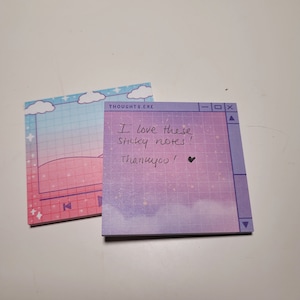 Dreamy Thoughts Cute Aesthetic Sticky Notes - Etsy