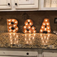 12" Marquee Letters, Light up Letters - Etsy UK