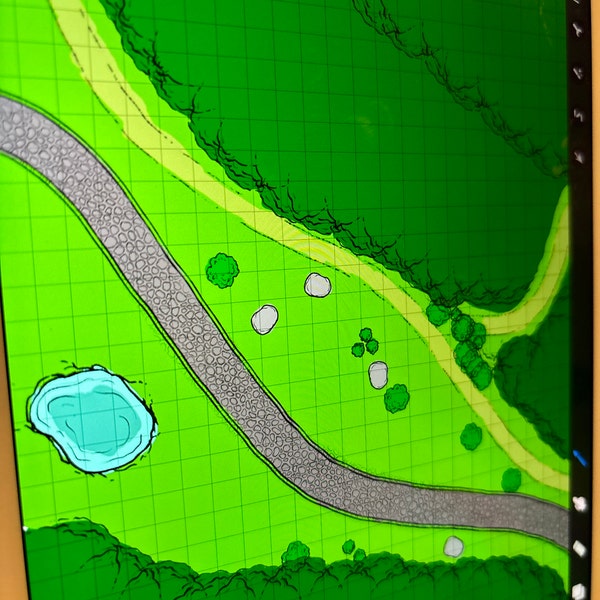 City Town Mapmaking Brushes for Photoshop, Procreate, Seamless Patterns ...