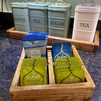 Rustic Handcrafted Wooden Kitchen Caddy / Table Tidy / - Etsy UK