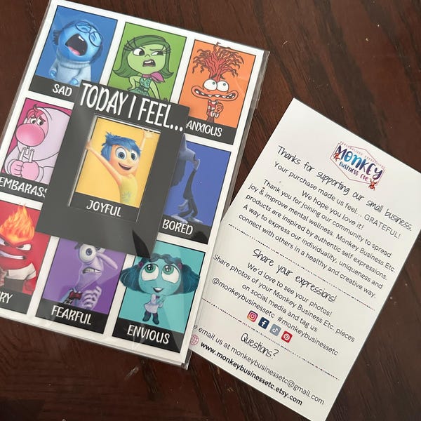 Inside Out Mood Magnet, Today I Feel, Feelings Chart, Emotions Chart ...