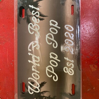 Palm Tree Scenic Personalized Custom License Vanity Plate Free Engraved ...