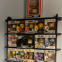 Funko Pop Display Shelf, Wall Display Unit, MDF, Pop Vinyl, Storage for ...