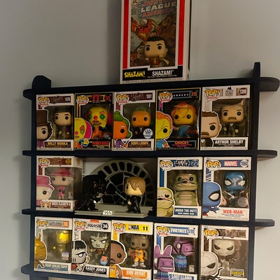 Funko Pop Display Shelf, Wall Display Unit, MDF, Pop Vinyl, Storage for ...