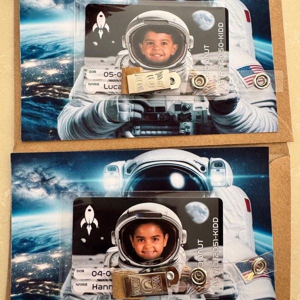 Personalised Spacex Astronaut Cosplay ID Space X Astronaut ID Badge ...