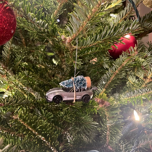 Ford F-150 Pickup Raptor Carrying Christmas Tree, Yellow Ford F-150 ...