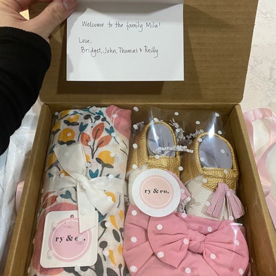 Baby Gift Box, Baby Gift Set, Ready to Ship Baby Shower Gift With Card ...