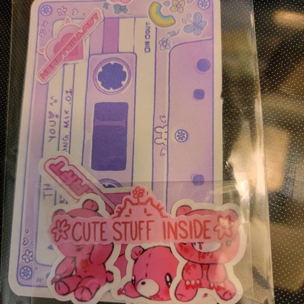 Y2k Flip Phone Holographic Vinyl Sticker, Decal for Laptops, Water ...