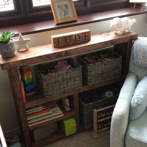 Rustic Handmade Bookcase/shelving - Etsy UK