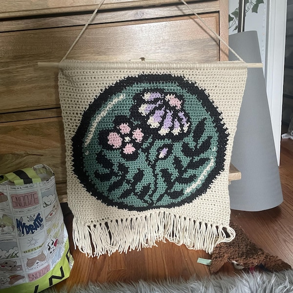 Wildflowers Tapestry Crochet Pattern / Wall Hanging / Instant Download ...