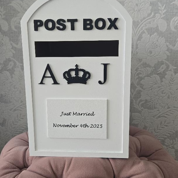 PERSONALISED Wedding Postbox Mdf Wedding Card Post Box - Etsy UK