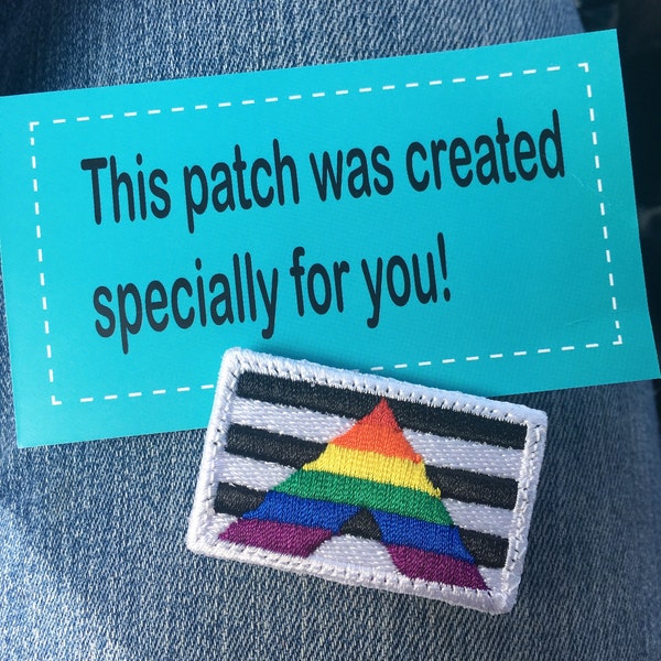 Ally Flag Embroidered Patch Pride Flag LGBT+ Community - Etsy