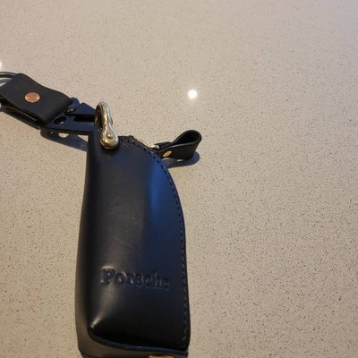 Handmade Leather Zipper Car Key Case,key Bag,leather Key Holder,leather ...