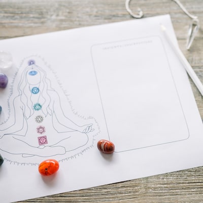 Woman Distance Reiki Chakra Healing Board Downloadable Printable ...