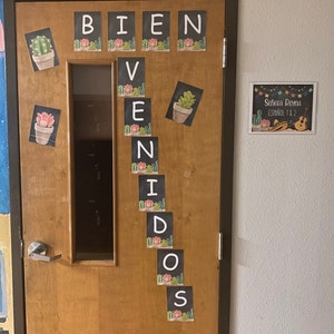 Welcome to Classroom Door Sign World Map Adventure Themed Classroom ...