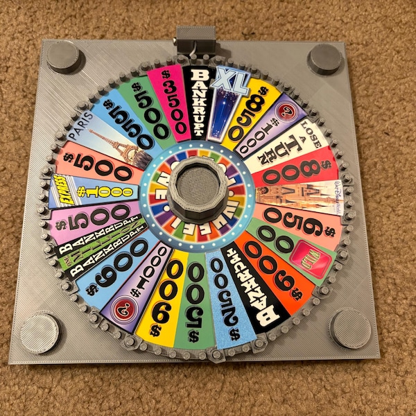 Wheel of Fortune BONUS ROUND Wheel Spinner Round Base - Wheel is 6.73 ...