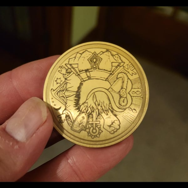 Custom Brass Challenge Coin, Decision Coin, Flip Coin, Souvenir Token ...