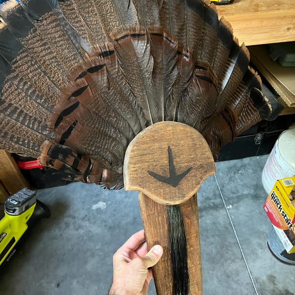 Classic Barnwood Turkey Fan Mount - Etsy