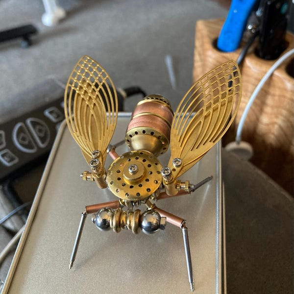 Steampunk Mechanical Mecha Insect Ant Metal Bug Sculpture Handmade ...