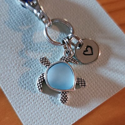Sea Turtle Key Ring/ Keychain / Zipper Pull Sea Turtle Gift Sea Turtle ...