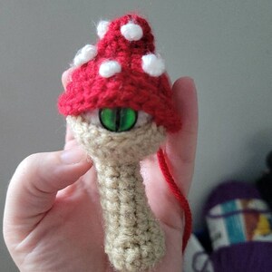 Crochet Mushroom PATTERN Halloween Spooky Keychain Mini - Etsy