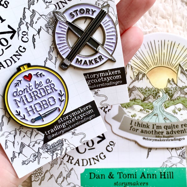 Storymaker Enamel Pin - for Writers, Crafters, Makers, World Builders ...