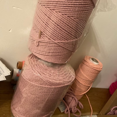 DUSTY PINK Macrame Cord 3mm Macrame Rope 260 M 3 Strand - Etsy