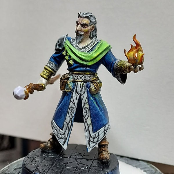 Arcanist Guild Apprentice V2 (30mm Base) 3D Printed Resin Miniature ...