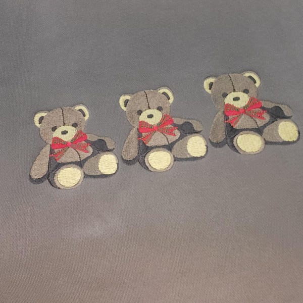 EMBROIDERED TEDDY BEAR Crewneck Teddy Bear Sweatshirt Cute Teddybear ...