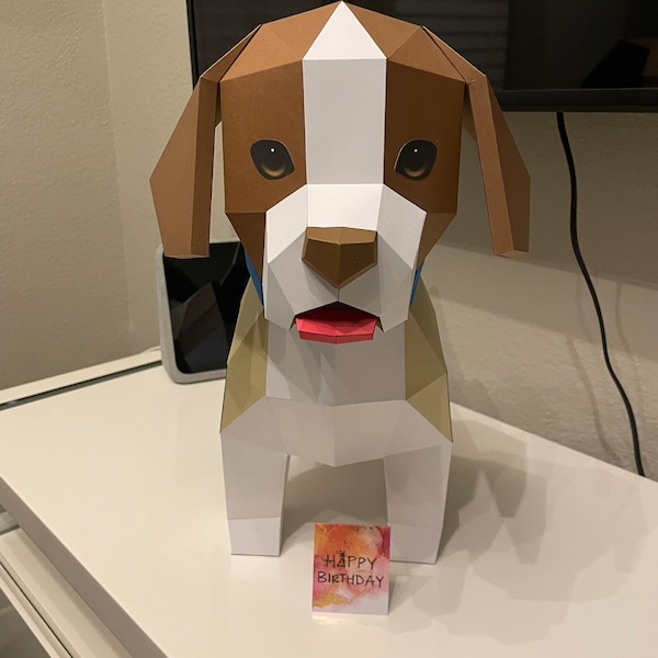 3D Papercraft Cat, Cat, 3D PDF Template, Papercraft Animals, Cat ...