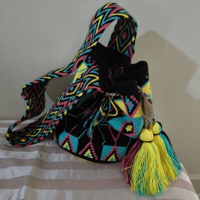 Wayuu Bag Large Mochila Wayuu Pattern Handmade Bolso Wayuu Taschen Sac ...